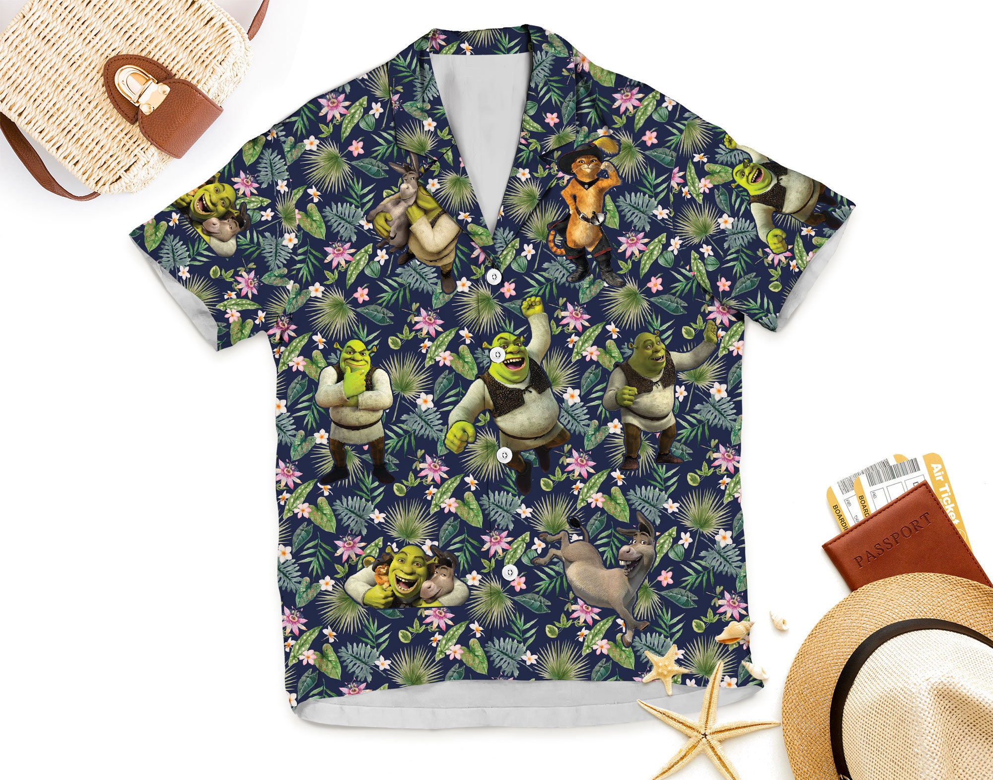 Disney Shrek Can't Today Tropical Hawaiian Shirt, Sassy Shrek Swamped ...