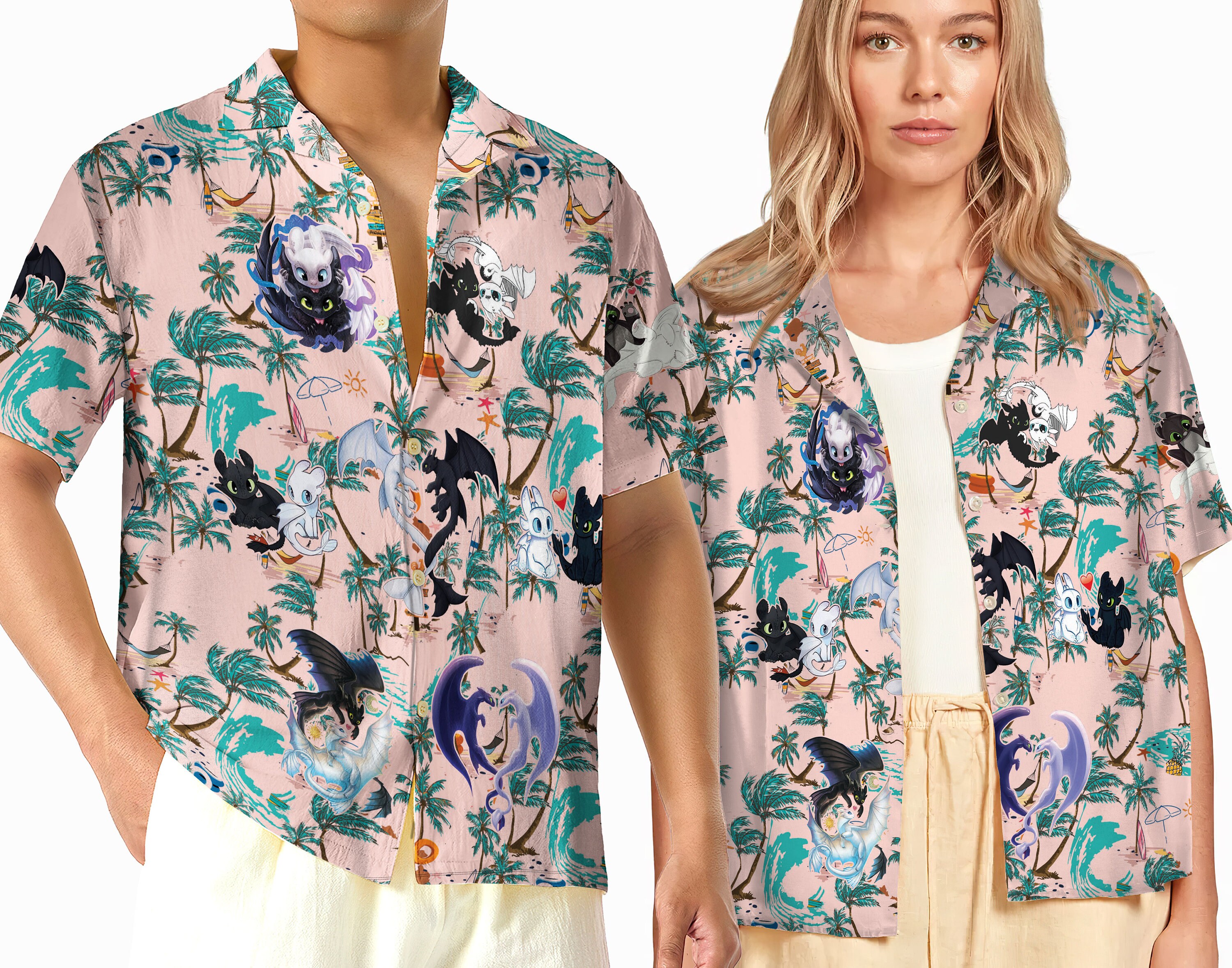 Toothless Vintage Hawaiian Shirt, How to Train Your Dragon Hawaii Shirt ...
