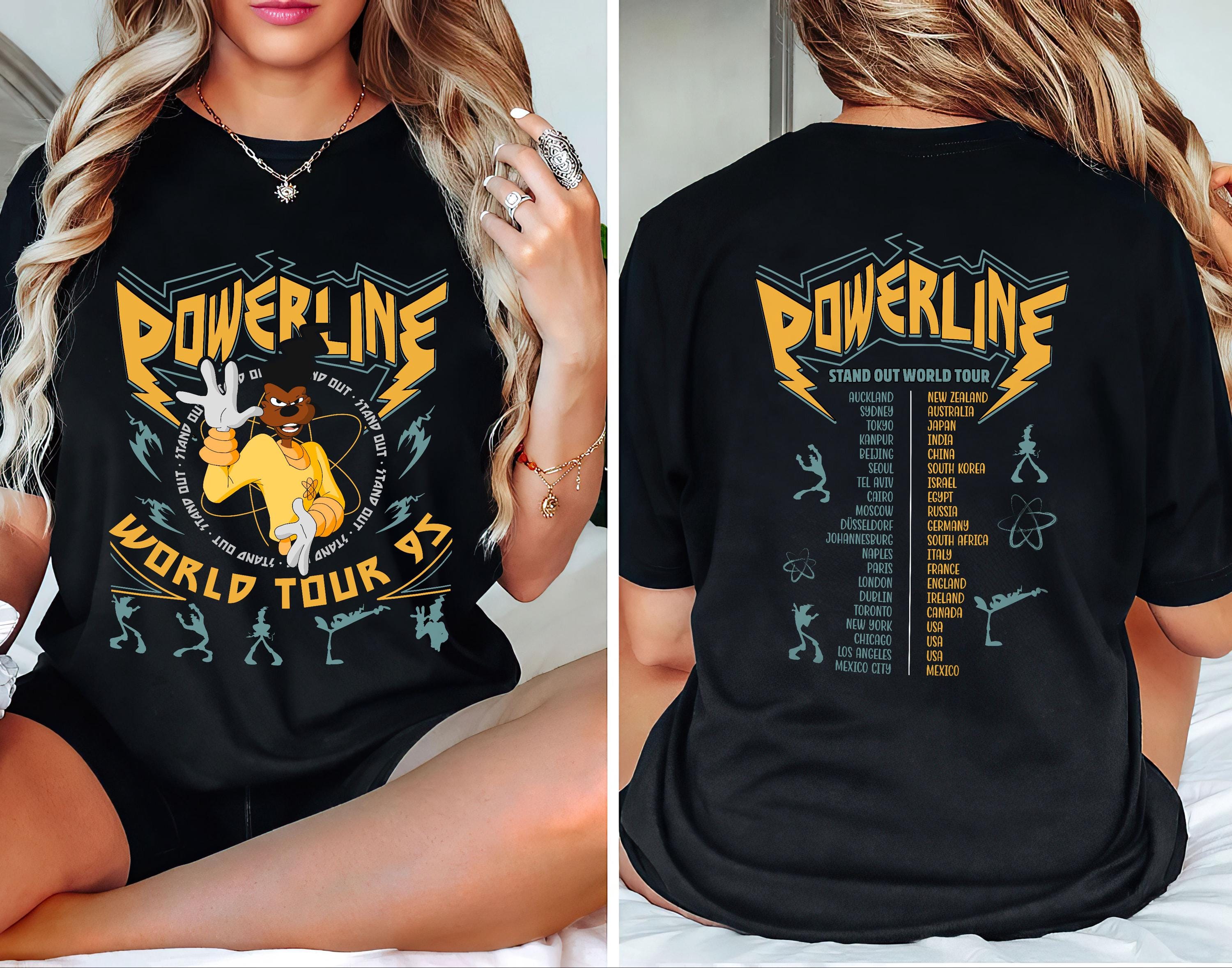 2-sided Powerline Goofy Movie Shirt, Vintage Powerline Stand Out Shirt ...