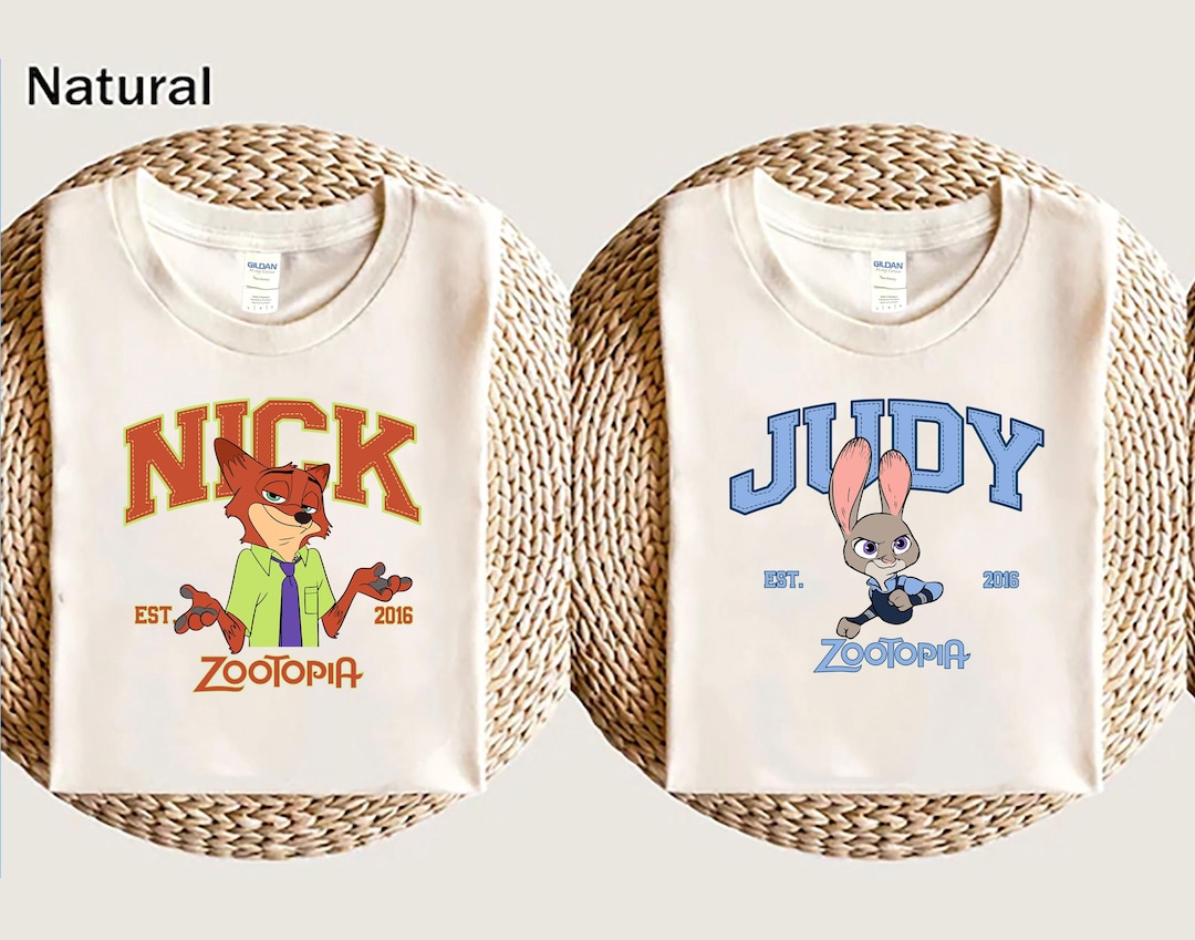 Nick Wilde & Judy Hopps Zootopia2 Movie Matching Couple Shirts, Gary De ...