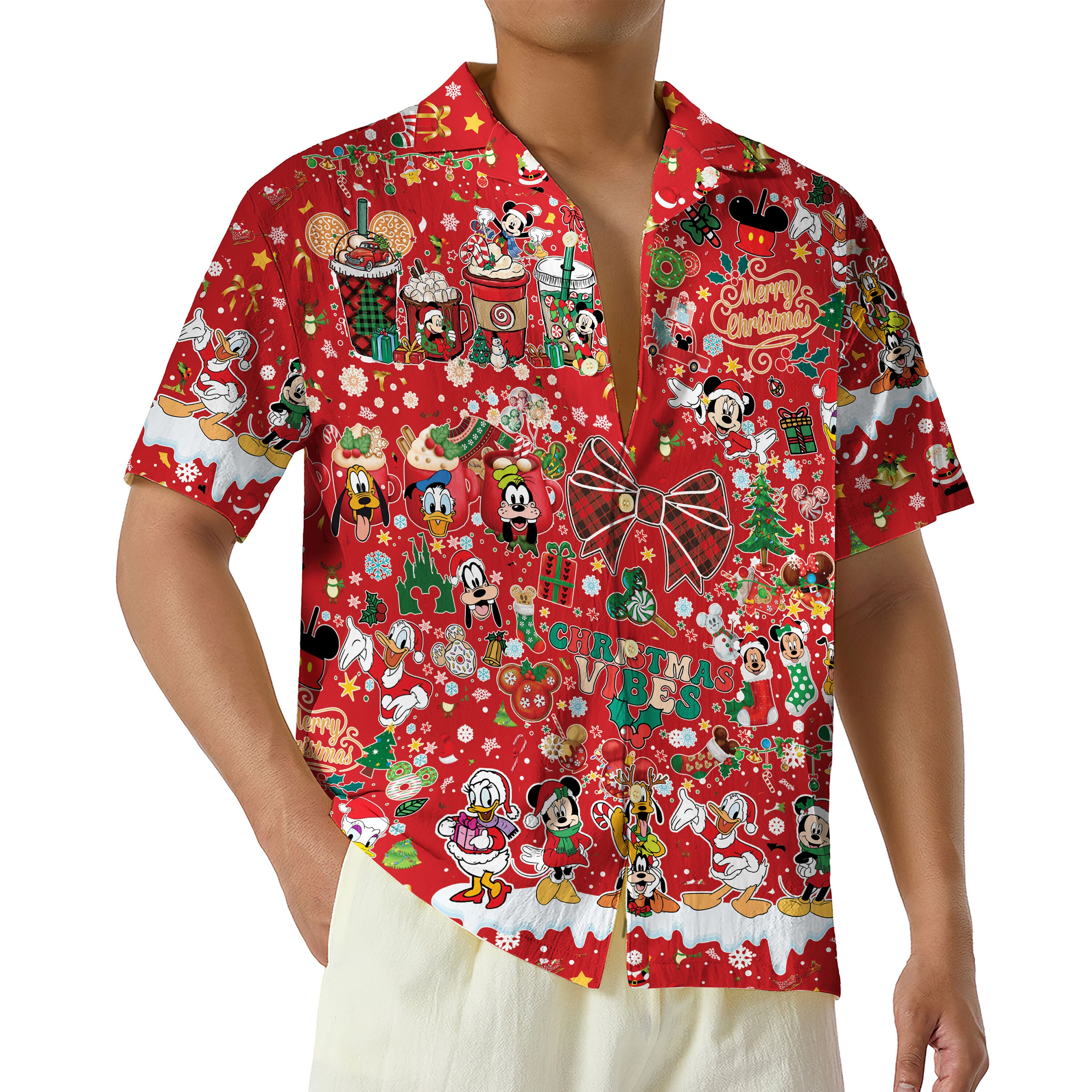 Mickey and Friends Christmas Coffee Hawaiian Shirt, Disneyland ...