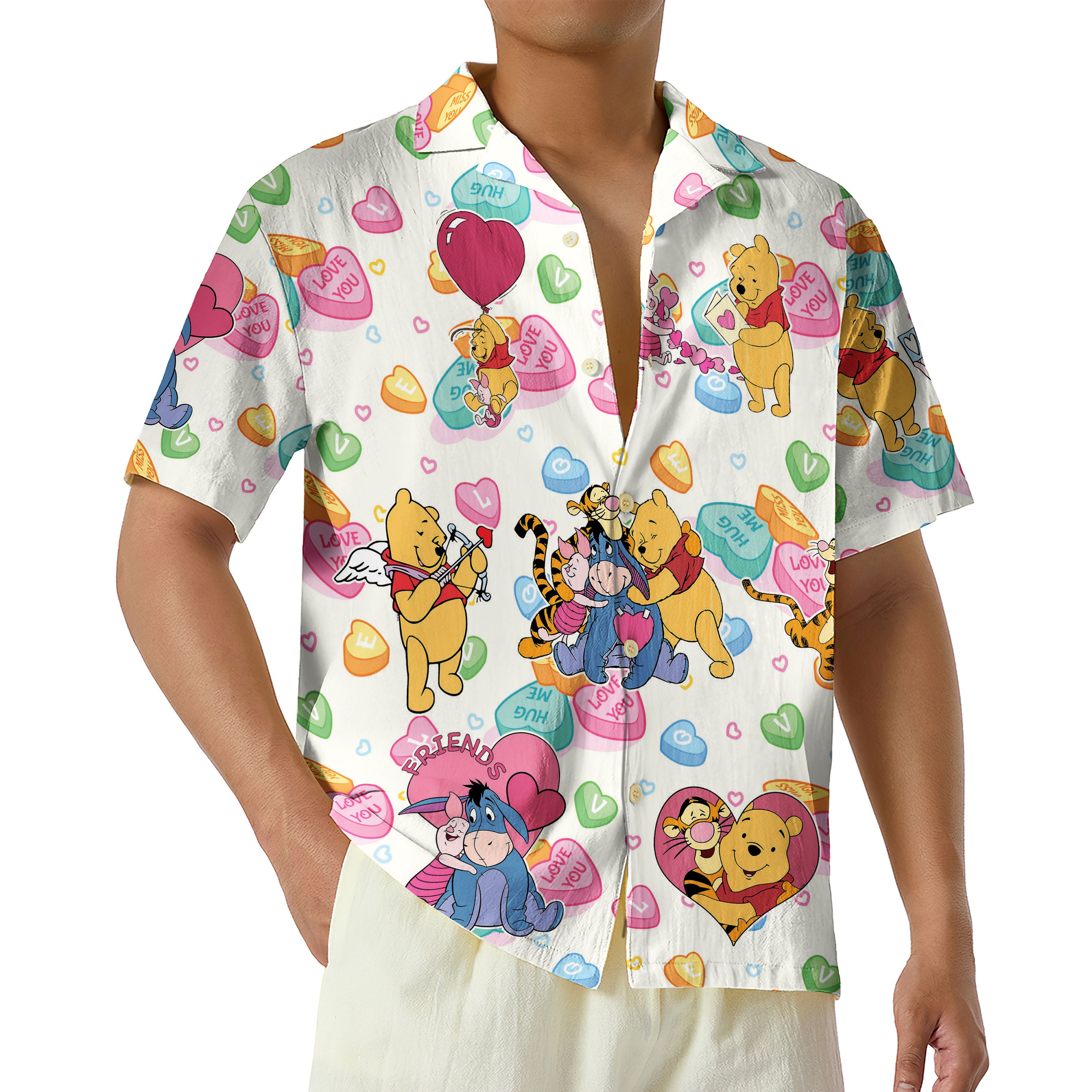 Winnie the Pooh Valentine Shirt, Poor Bear Hawaiian Aloha Shirt sold by ...