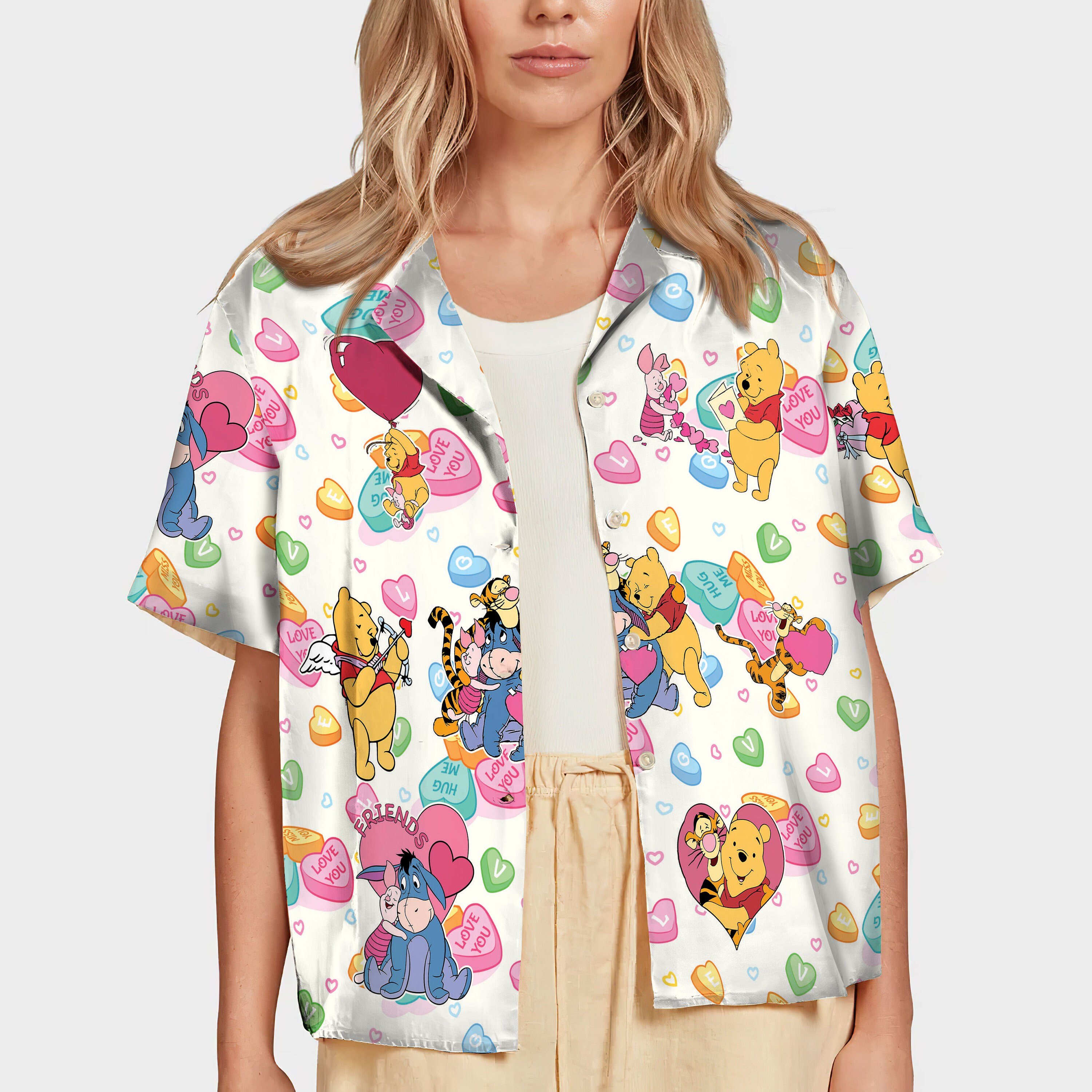 Winnie the Pooh Valentine Shirt, Poor Bear Hawaiian Aloha Shirt sold by ...