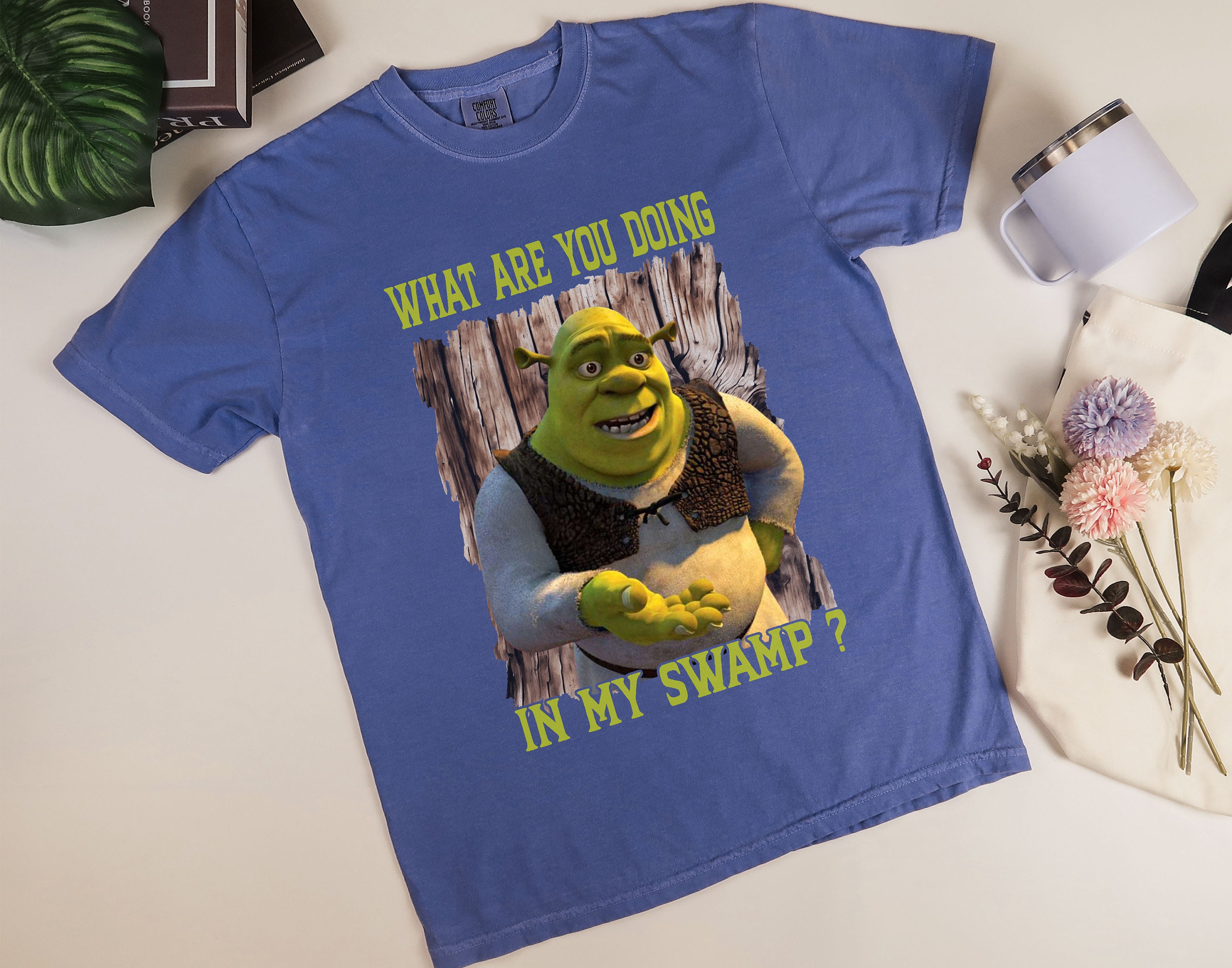 Funny Memes Shrek Shirt Swamped Shirt, Shrek and Fiona Funny Trending Shirt, Beware Ogre Shirt ...
