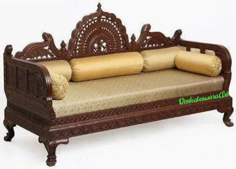 Handmade Wooden Carved Diwan/wooden Fine Carved Sofa - Etsy