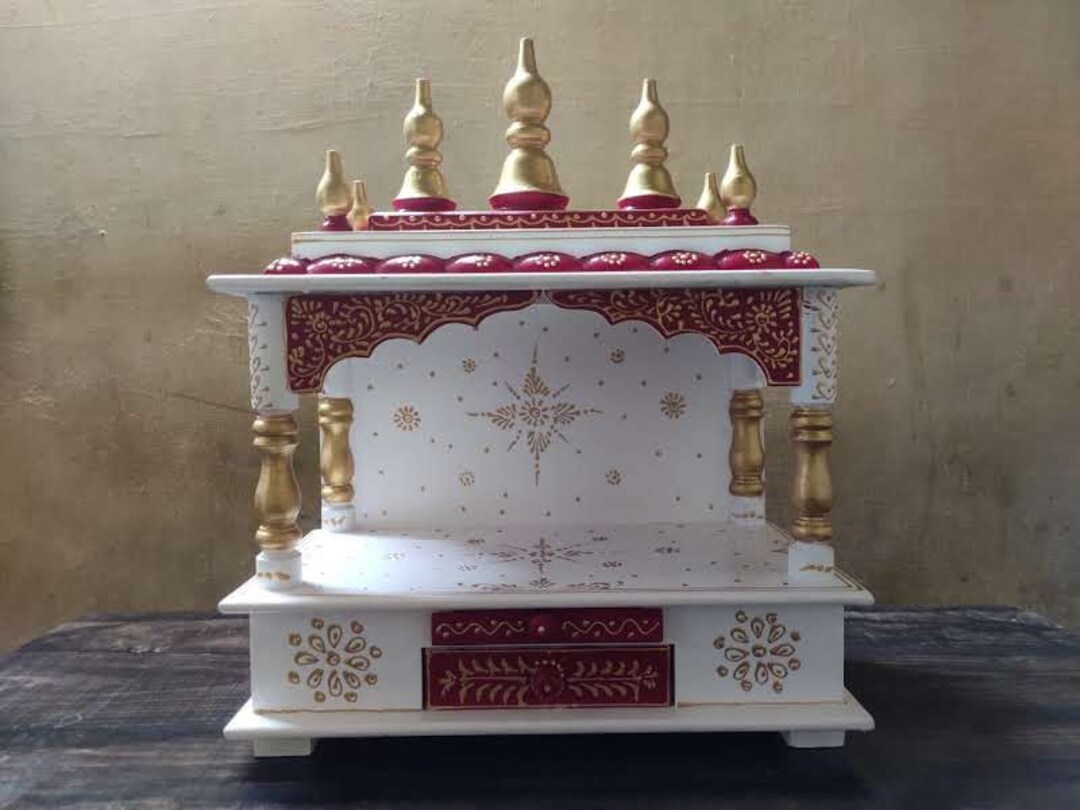 Handcrafted Wooden Temple/wooden Puja Temple/beautifully - Etsy
