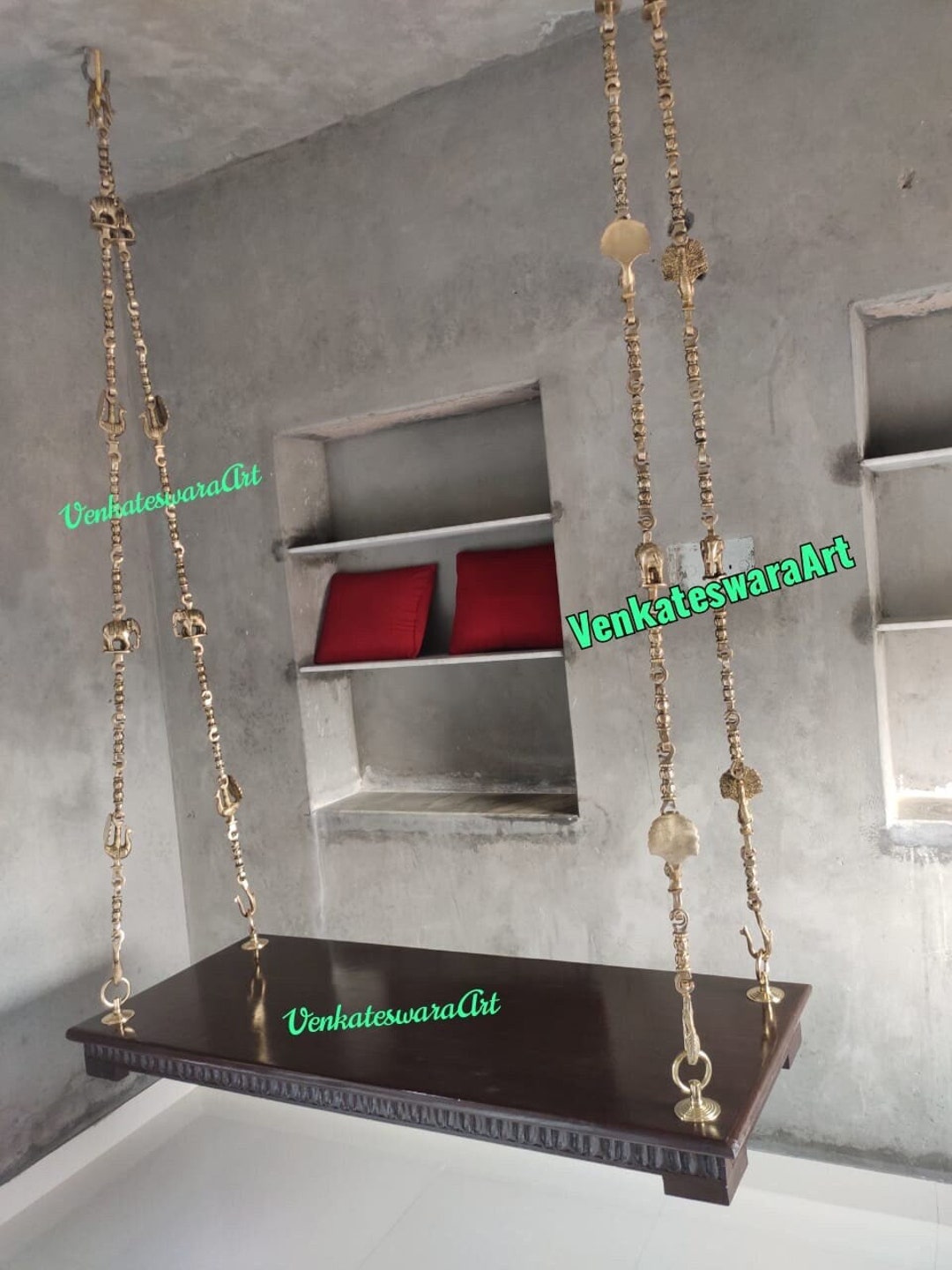 Handmade Solid Wooden Ceiling Swing/indoor Swing for Home/traditional ...