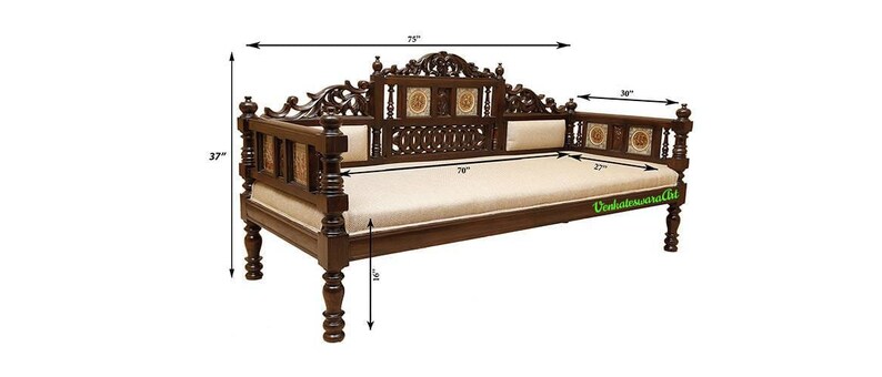 Handmade Wooden Carved Diwan/sofa - Etsy