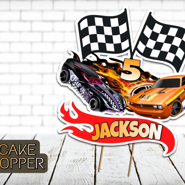 Hot Wheels Cake Topper - Etsy