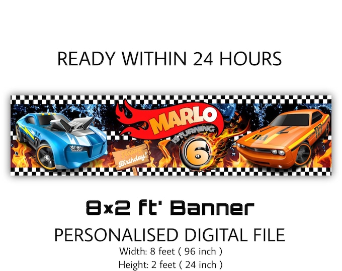 New Design! Hot Car Wheels LOGO Sign With Custom Name (high Resolution ...