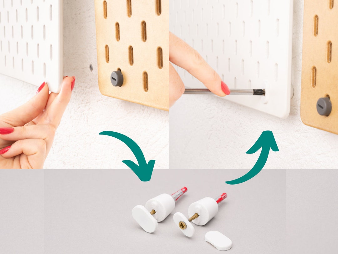 Sew Organized Mounting Kit | Wall Mounting IKEA Skadis Pegboard ...