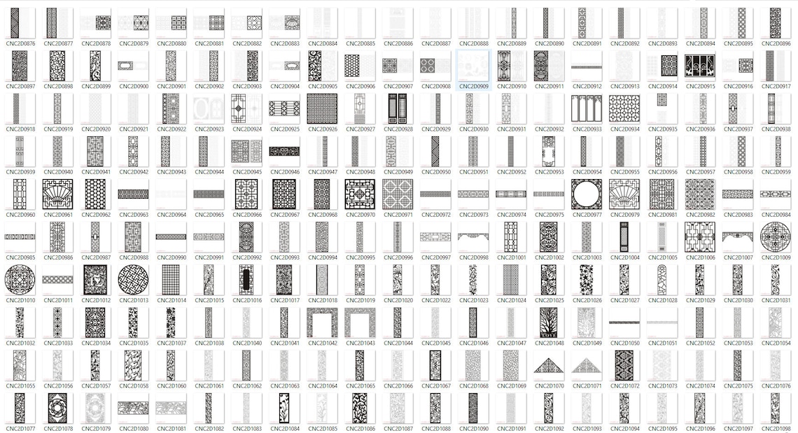 Panel Collection 1800 Cnc Files Panel Dxf ,cdr for Laser Cut Cnc Plasma ...
