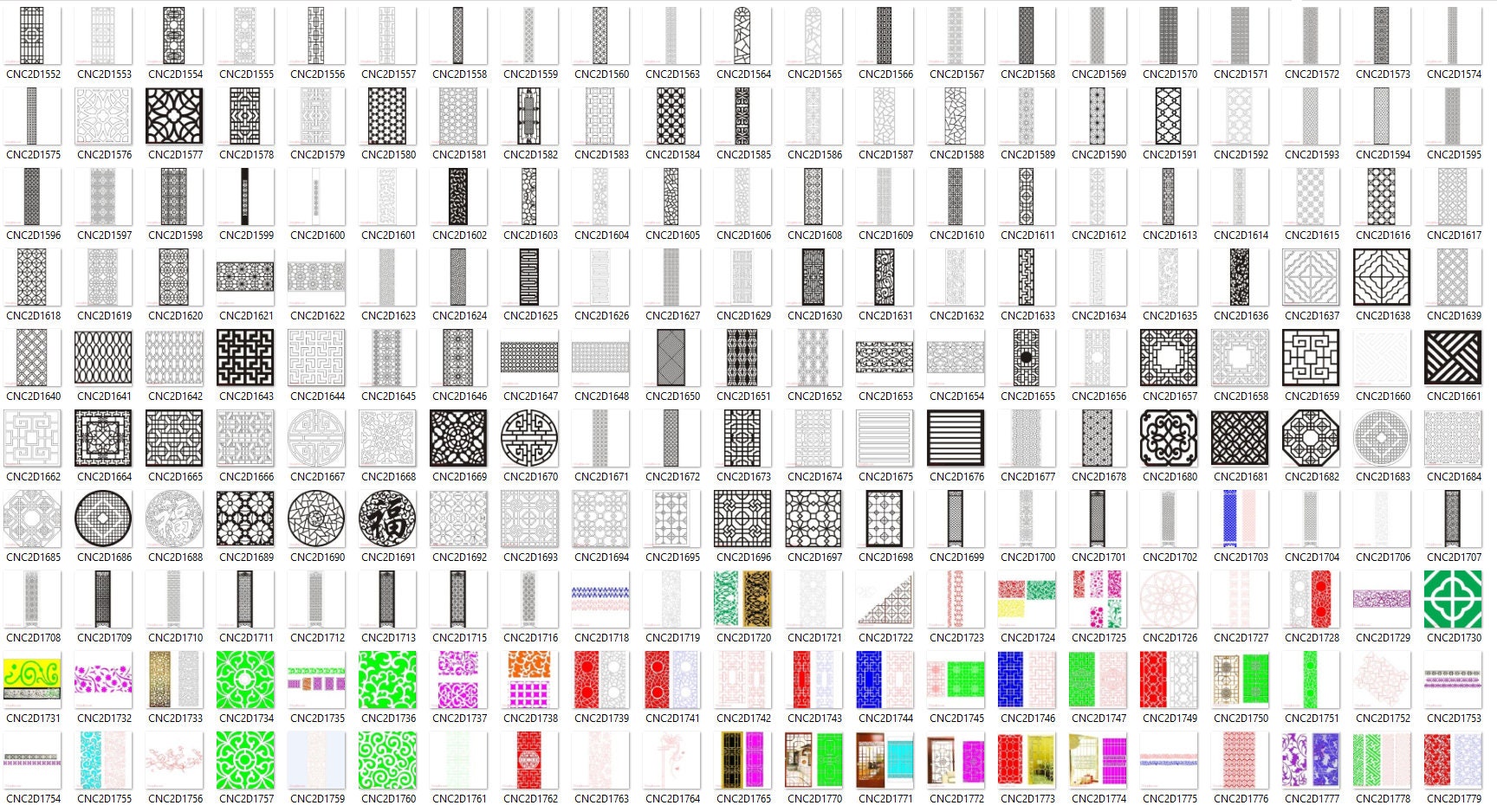Panel Collection 1800 Cnc Files Panel Dxf ,cdr for Laser Cut Cnc Plasma ...