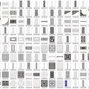 Panel Collection 1800 Cnc Files Panel Dxf ,cdr for Laser Cut Cnc Plasma ...