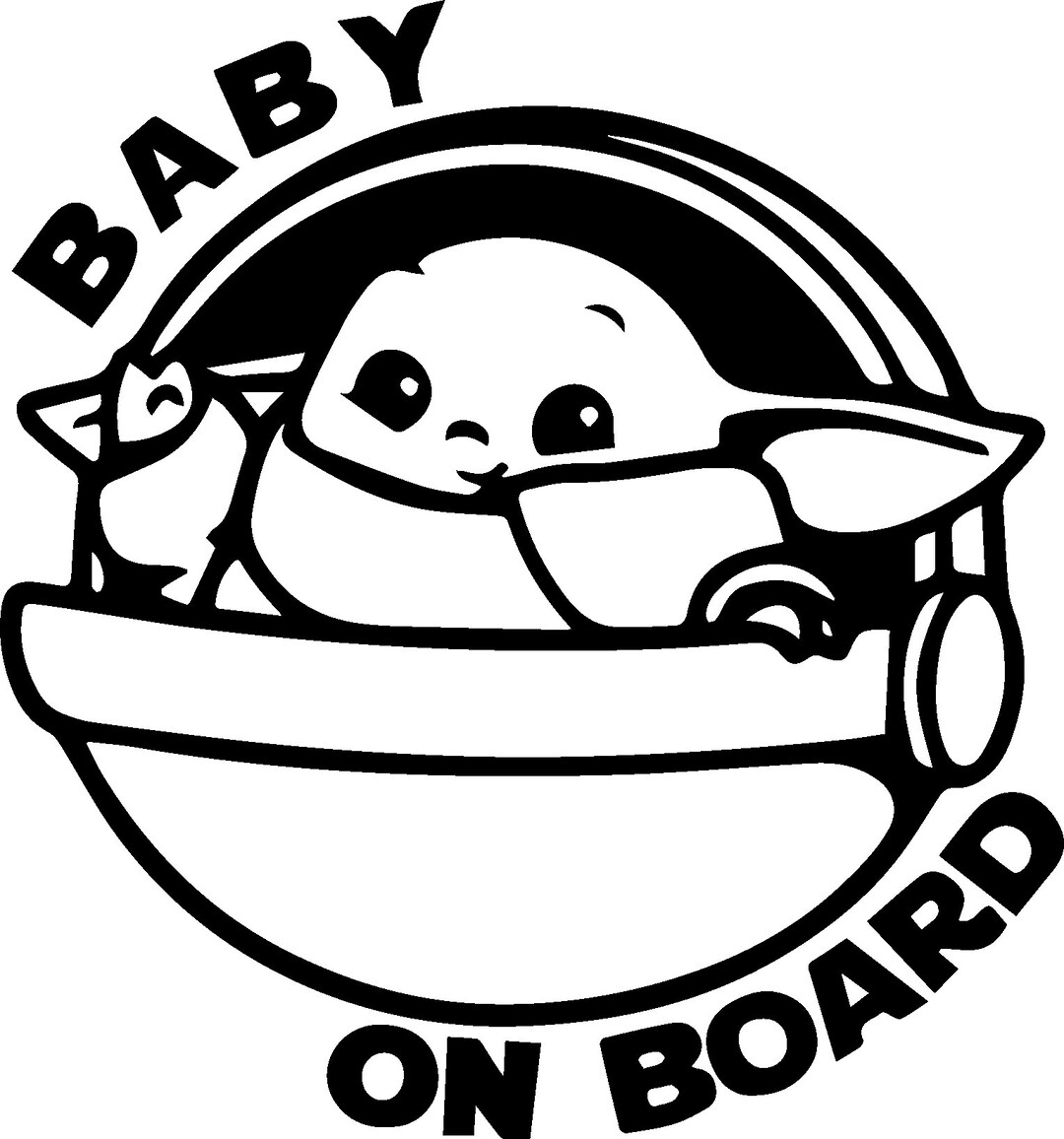 Star Wars Baby on Board Yoda Svg Bundle - Etsy