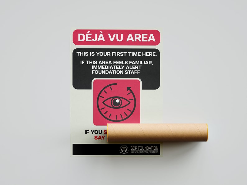Premium Matte SCP Foundation Déja Vu Warning Poster - Etsy