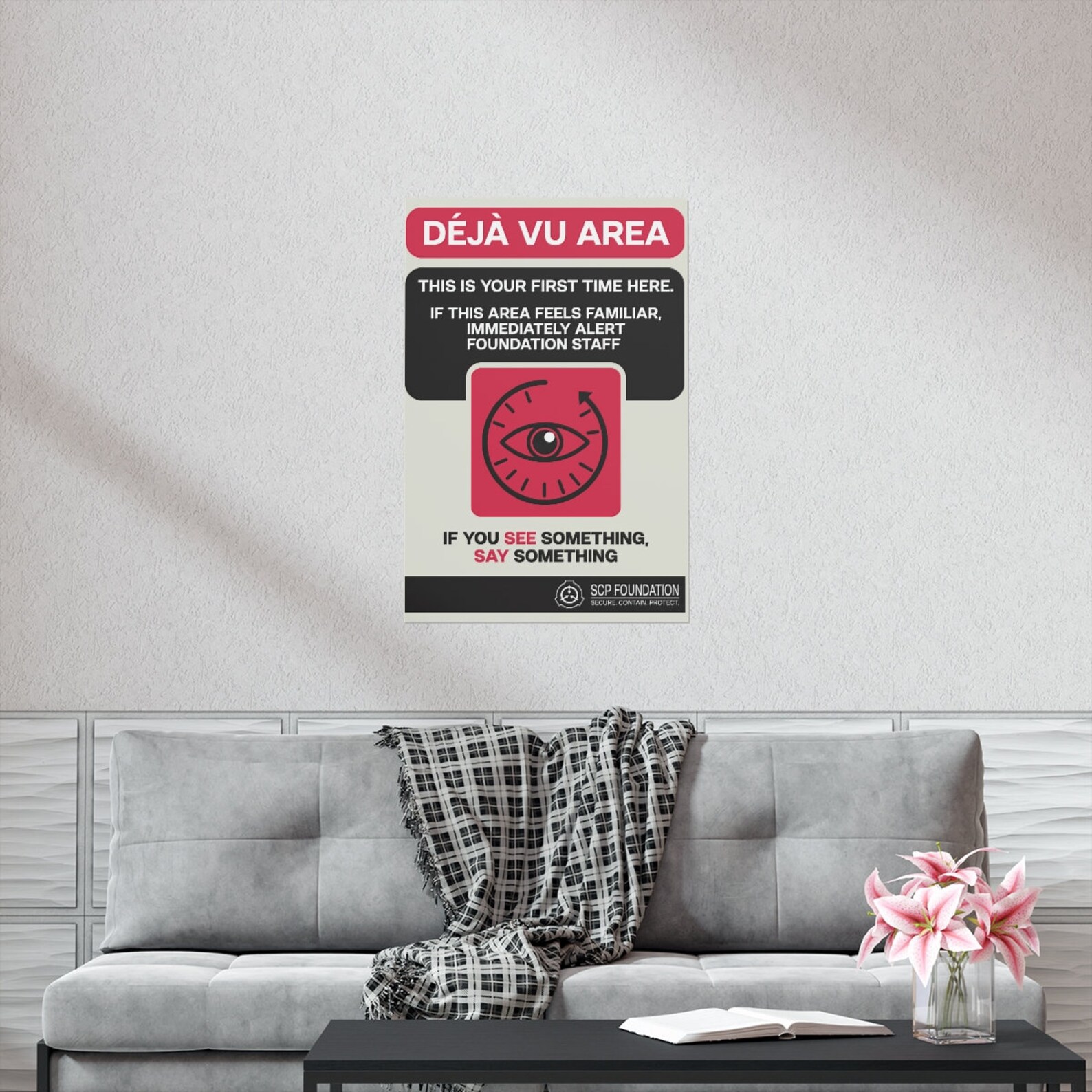 Premium Matte SCP Foundation Déja Vu Warning Poster - Etsy