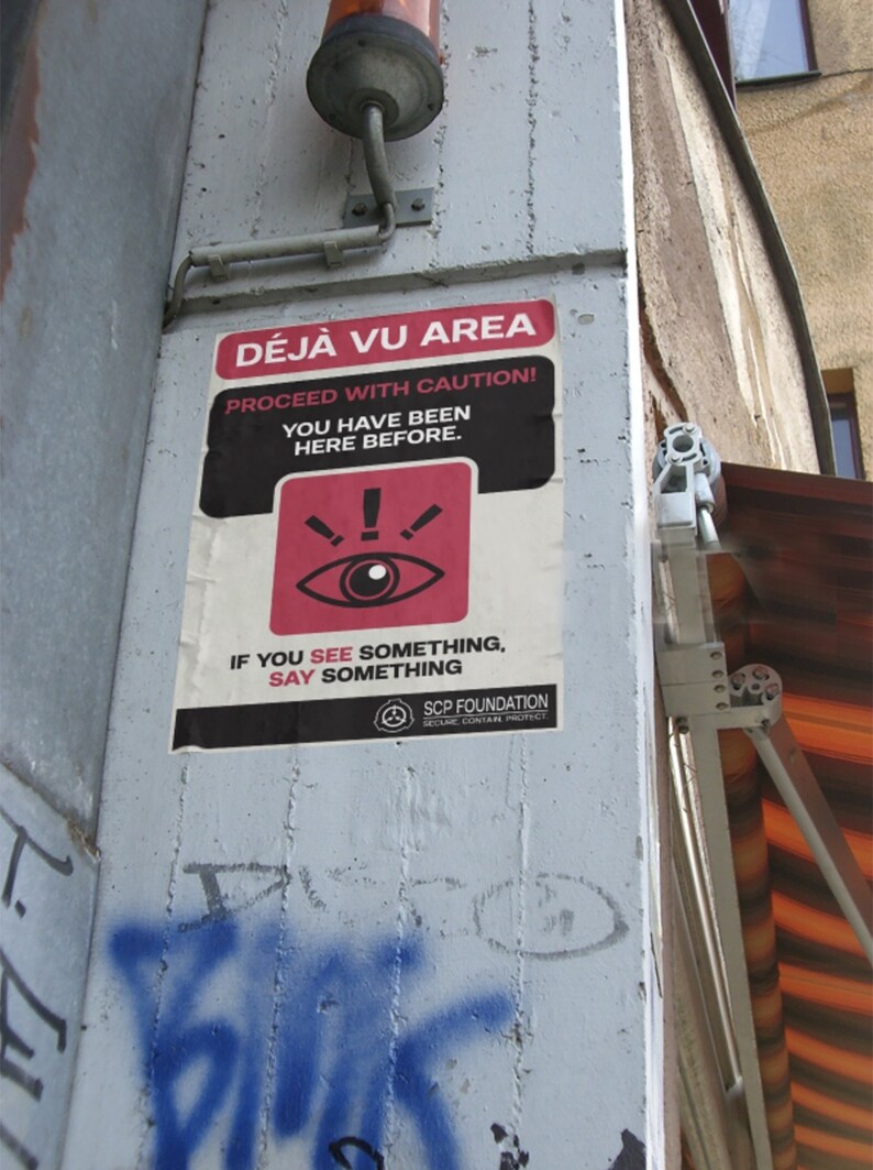 Premium Matte SCP Foundation Déja Vu Warning Poster - Etsy
