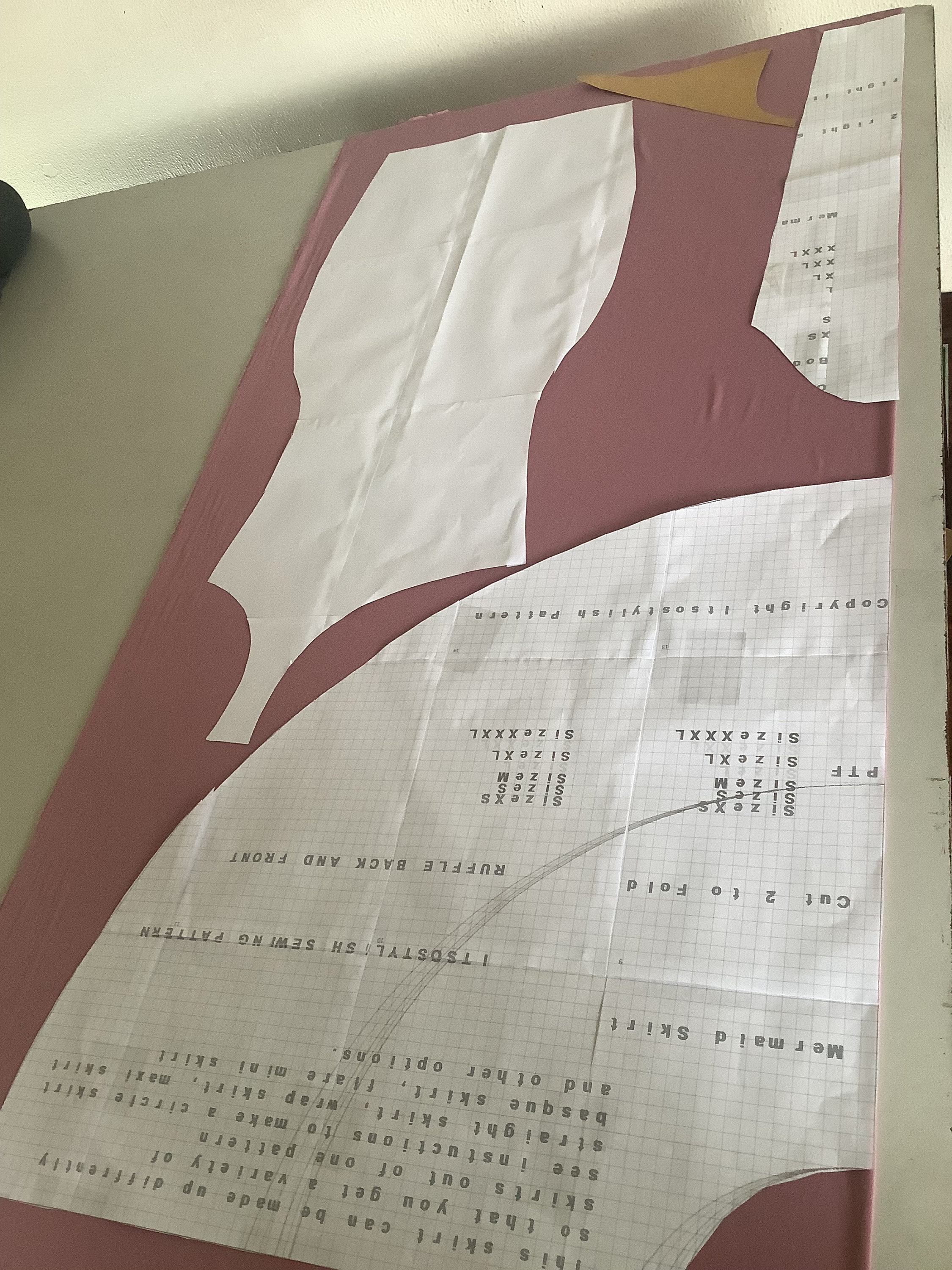 One-shoulder Mermaid Dress Sewing Pattern PDF. 7 Sizes Mermaid Vacation ...