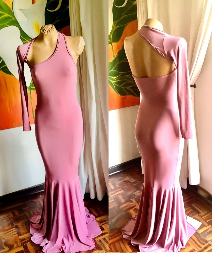 Mermaid Wrap-sleeve Prom Dress PDF Sewing Pattern. 7 Sizes|prom Dress ...