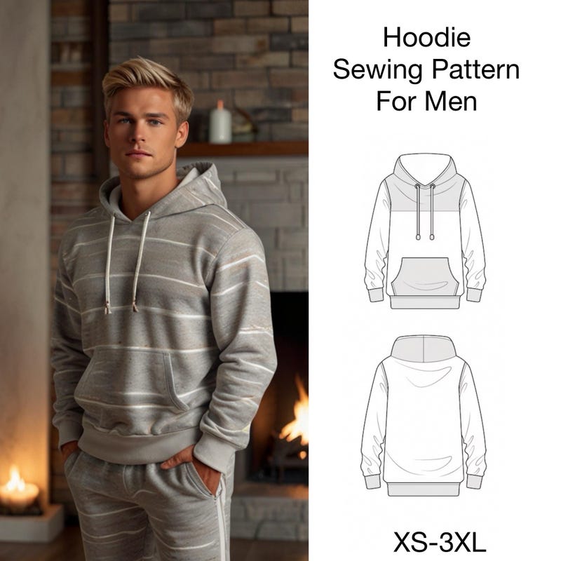Hoodie Pattern - Etsy