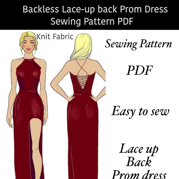 Backless Prom Dress - Etsy