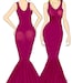 Mermaid Dress PDF Sewing Pattern. 7 Sizes|prom Dress Pdf|woman Sewing ...