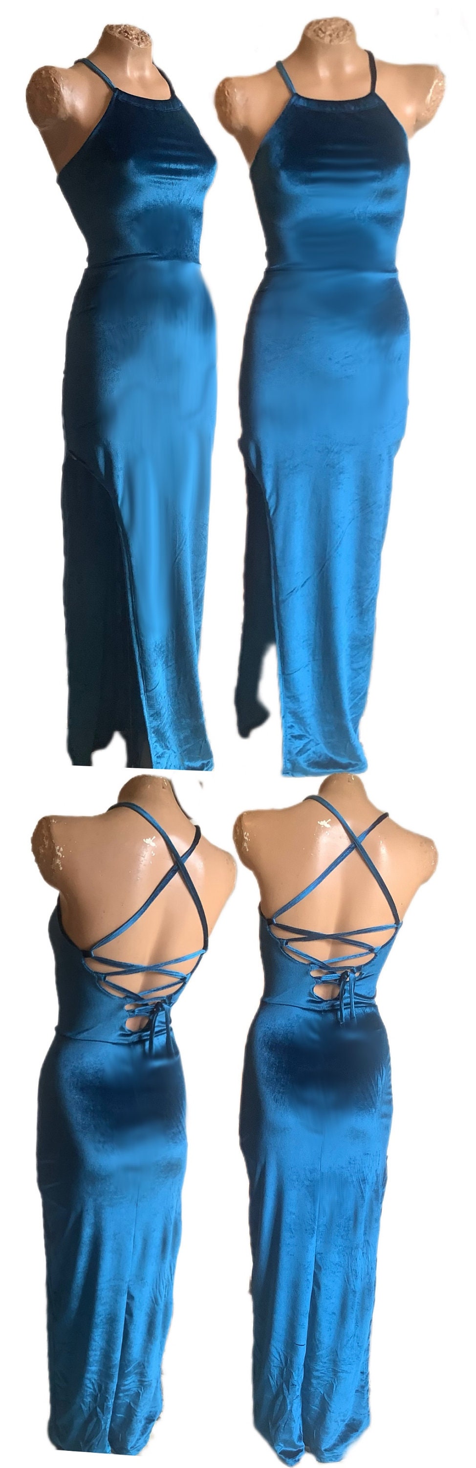 Backless Dress Sewing Pattern PDF. High Slit, Maxi Party Prom Dress. 7 ...