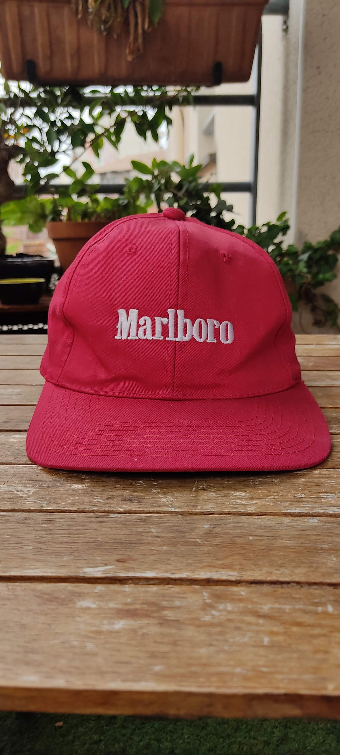 Marlboro Cap Casquette Rouge Logo Red Malboro Vintage 25 - Etsy