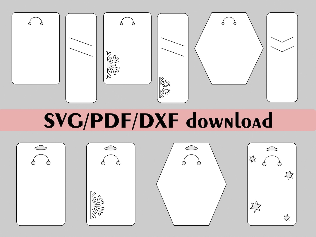 Bookmark & Keychain Holder SVG Bundle, Bookmark Sleeve SVG, Keychain ...