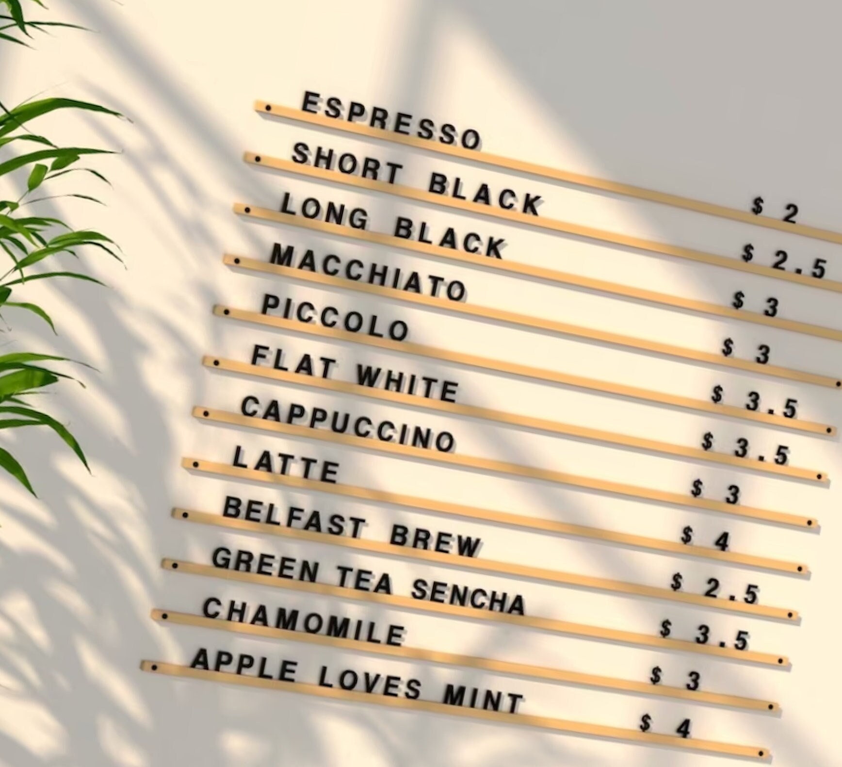 Large Menu Board, Cafe Menu Board, Wood Menu Sign, Wood Wall Menu, Wall ...