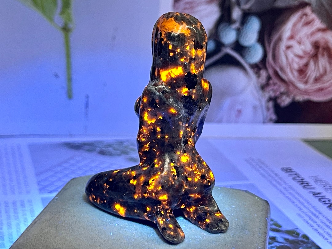 3.0 Natural Yooperlite Crystal Hand Carved Crystal Model Quartz Crystal Goddess Reiki Healing ...