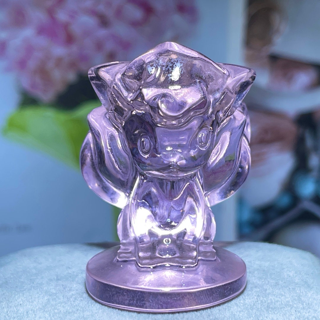 1.8'' Pink Opal Quartz,quartz Crystal ,hand Carved,crystal Fox, Pink ...