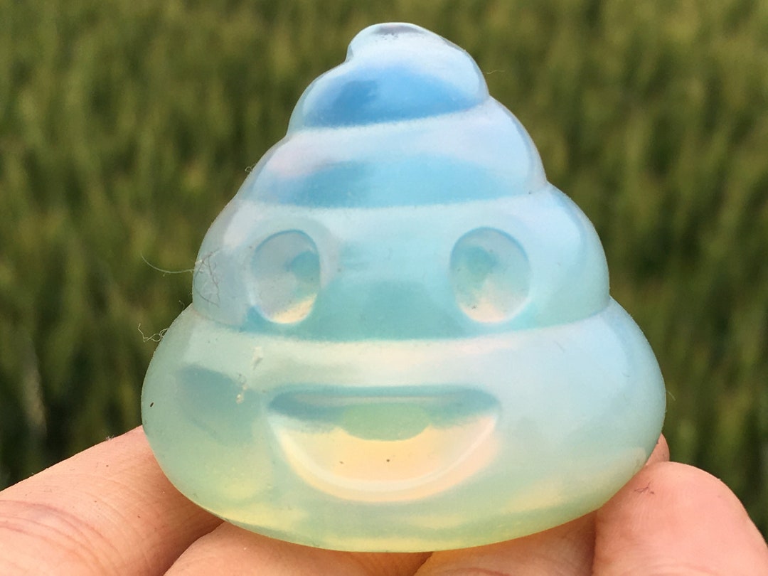 1.8''natural Opalite Quartz,quartz Crystal, Hand Carved,poop Skull ...