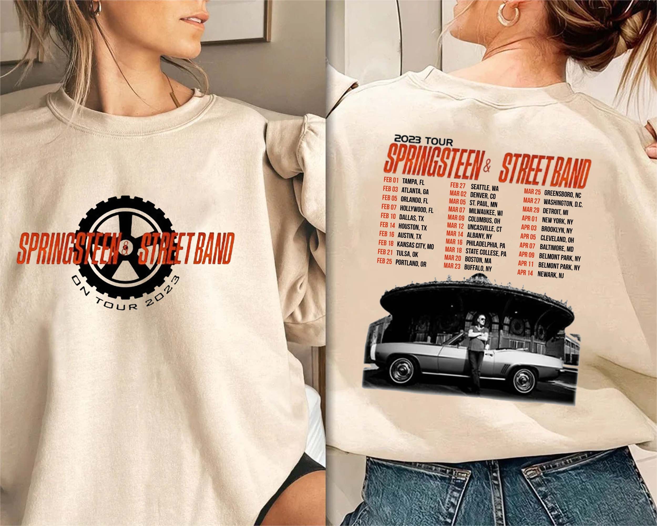 Bruce Springsteen 2023 Tour Shirt, E Street Band Tour, Springsteen Fan ...