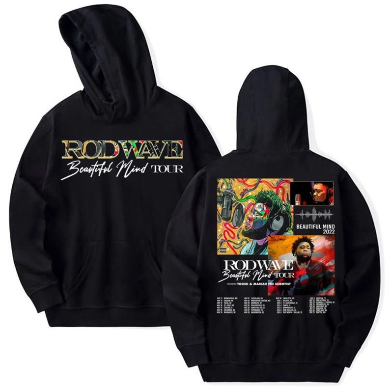 Rod Wave Beautiful Mind 2022 Tour Sweatshirt, Rod Wave Hoodie Designed ...