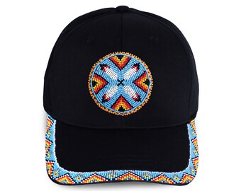 Native Beaded Hat - Etsy