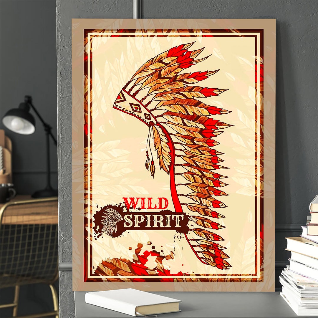 Native American Tribe Its All Indian Land Poster Wall Art, Native ...