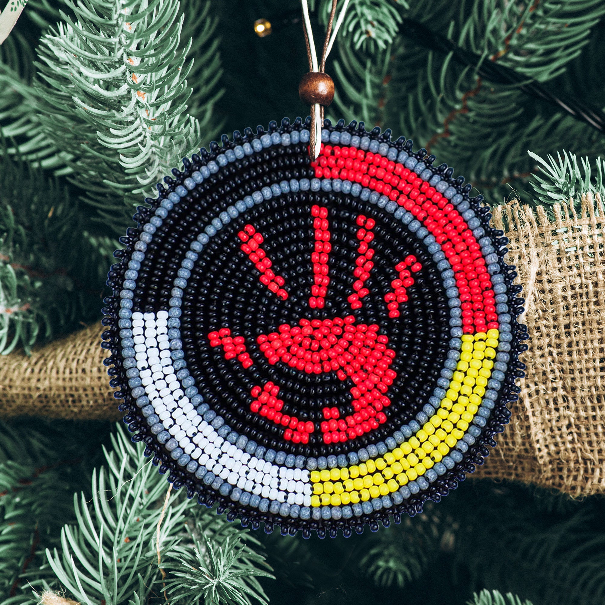MMIW Handprint Handmade Beaded Patch, Indigenous Handmade Beaded ...