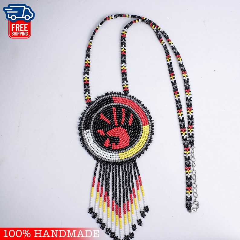 MMIW Handmade Beaded Necklace Native Americans Jewelry - Etsy