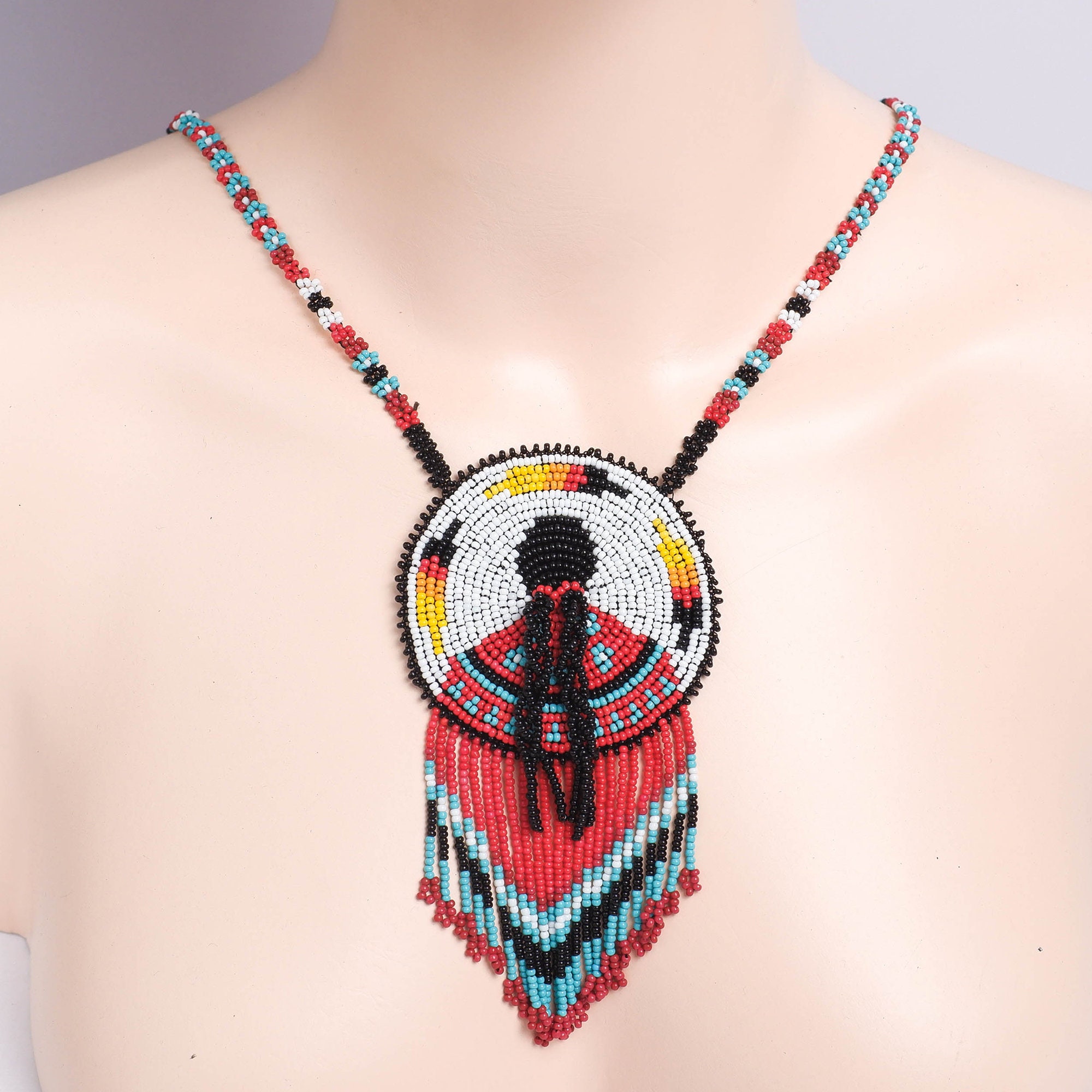 MMIW Indigenous Women Handmade Beaded Necklace Premium Native - Etsy