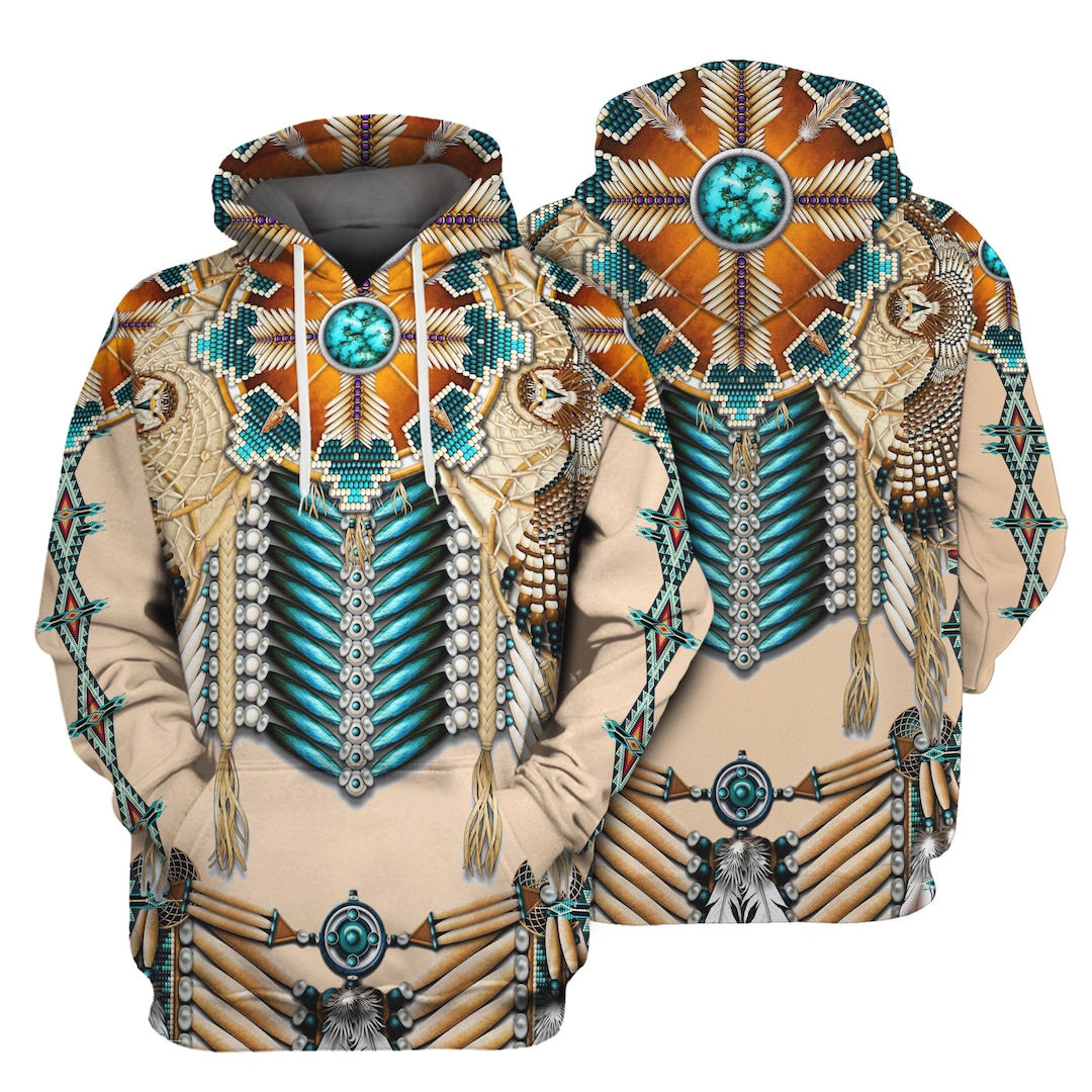 Native Pattern 3D Hoodie, Native American Style 3D Hoodie Super Warm ...