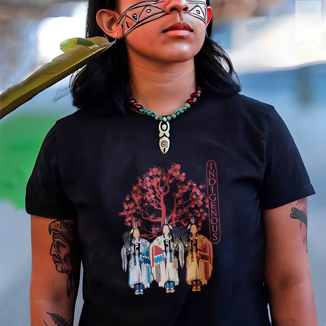 Native American Indigenous Red Hand Indian Blood Themed T-shirt, MMIW ...