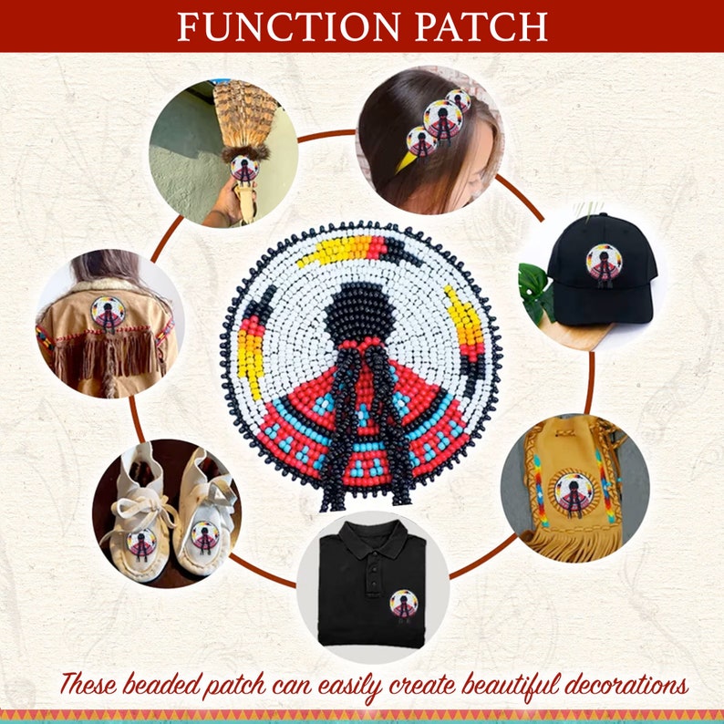 MMIW Indigenous Women Handmade Beaded Patch, Indigenous Handmade Beaded ...
