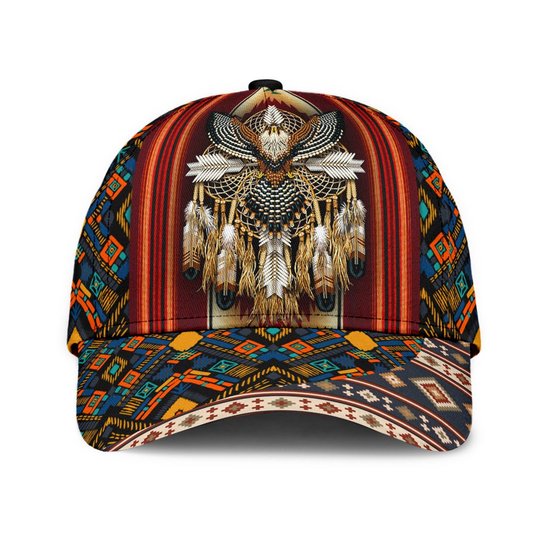 Native American Eagle Feather Pattern 3D Cap, Native Style 3D Printed ...