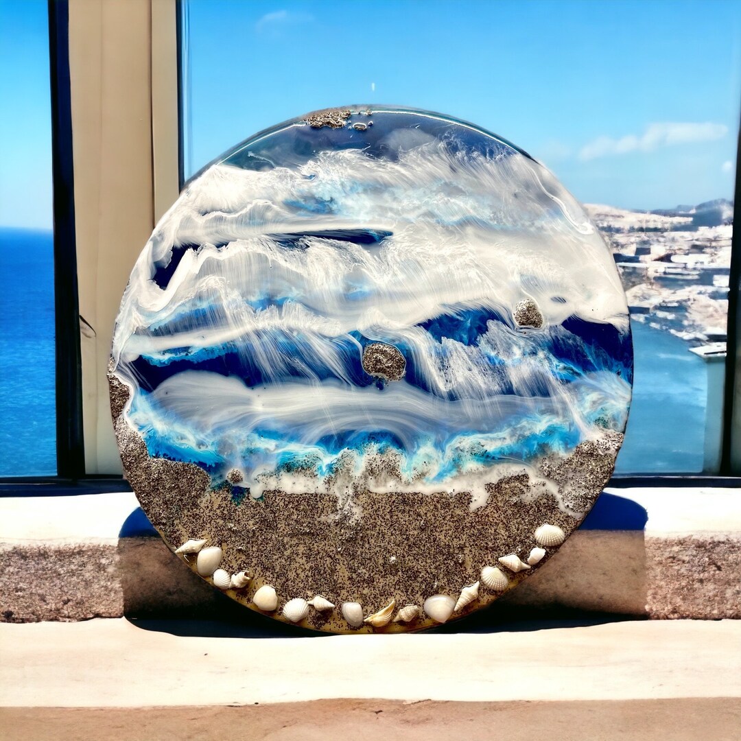 Wall Picture Waves Ocean Resin Epoxy Art Epoxy Resin Picture Gift ...