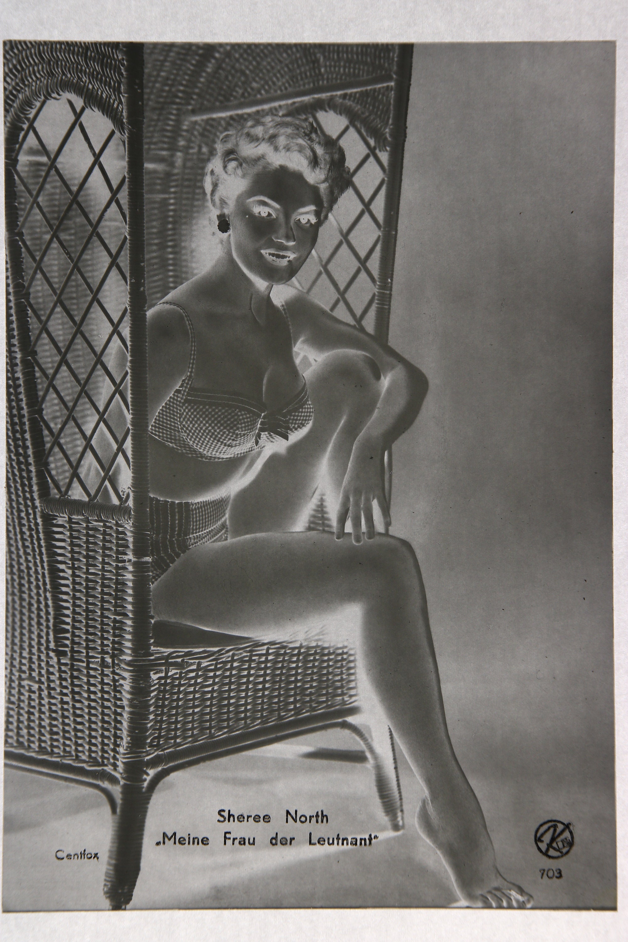 Vintage Glass Plate Negative Sheree North Movie Star - Etsy