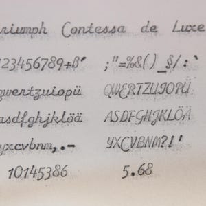 Cursive Triumph Adler Contessa Deluxe Made in Germany Beautiful Orange ...