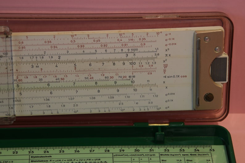 Vintage Faber Castell Castell Duplex 2/82N Slide Rule Germany 60s Very ...