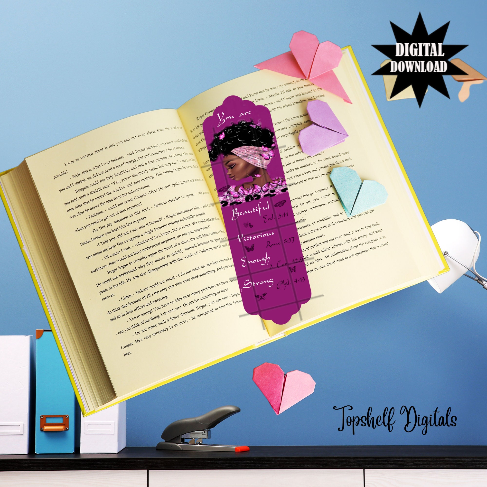African American Bookmarks, Black Girl Bookmarks, Digital Downloads ...